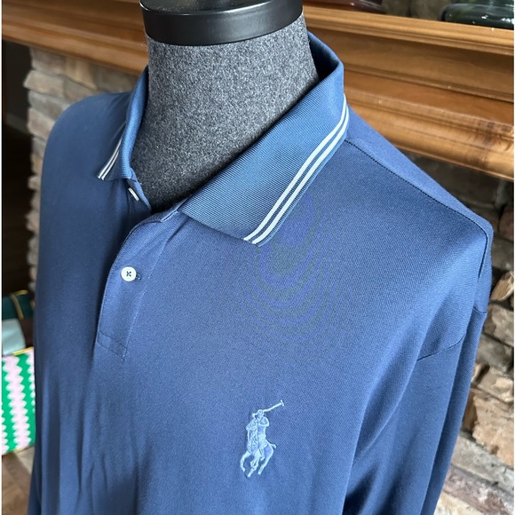 Polo Ralph Lauren | Shirts | Polo Mens Steel Blue Long Sleeve Big Pony ...